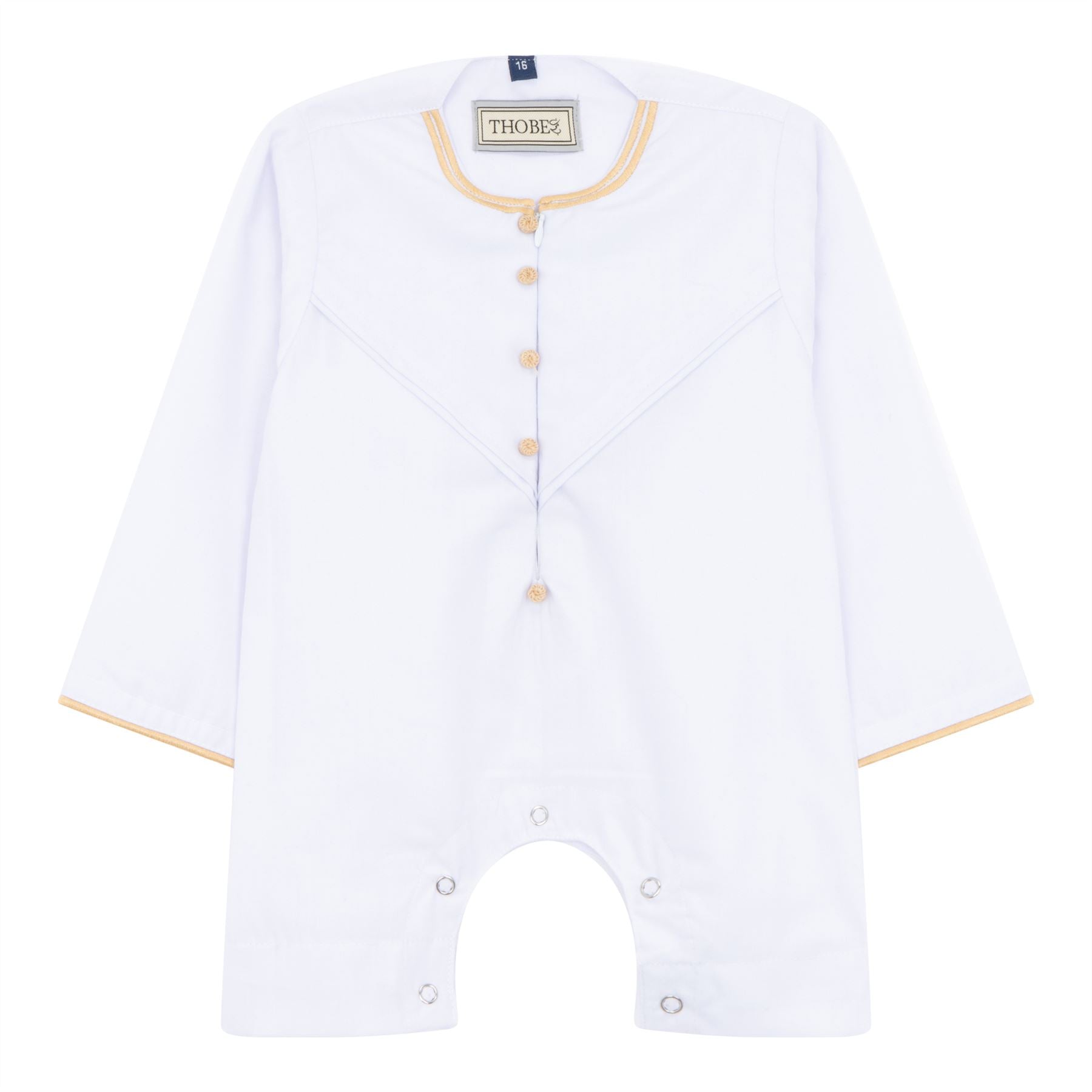Baby Toddler Romper Thobe Emirati Omani Islamic Eid Clothing Arab Gold ...