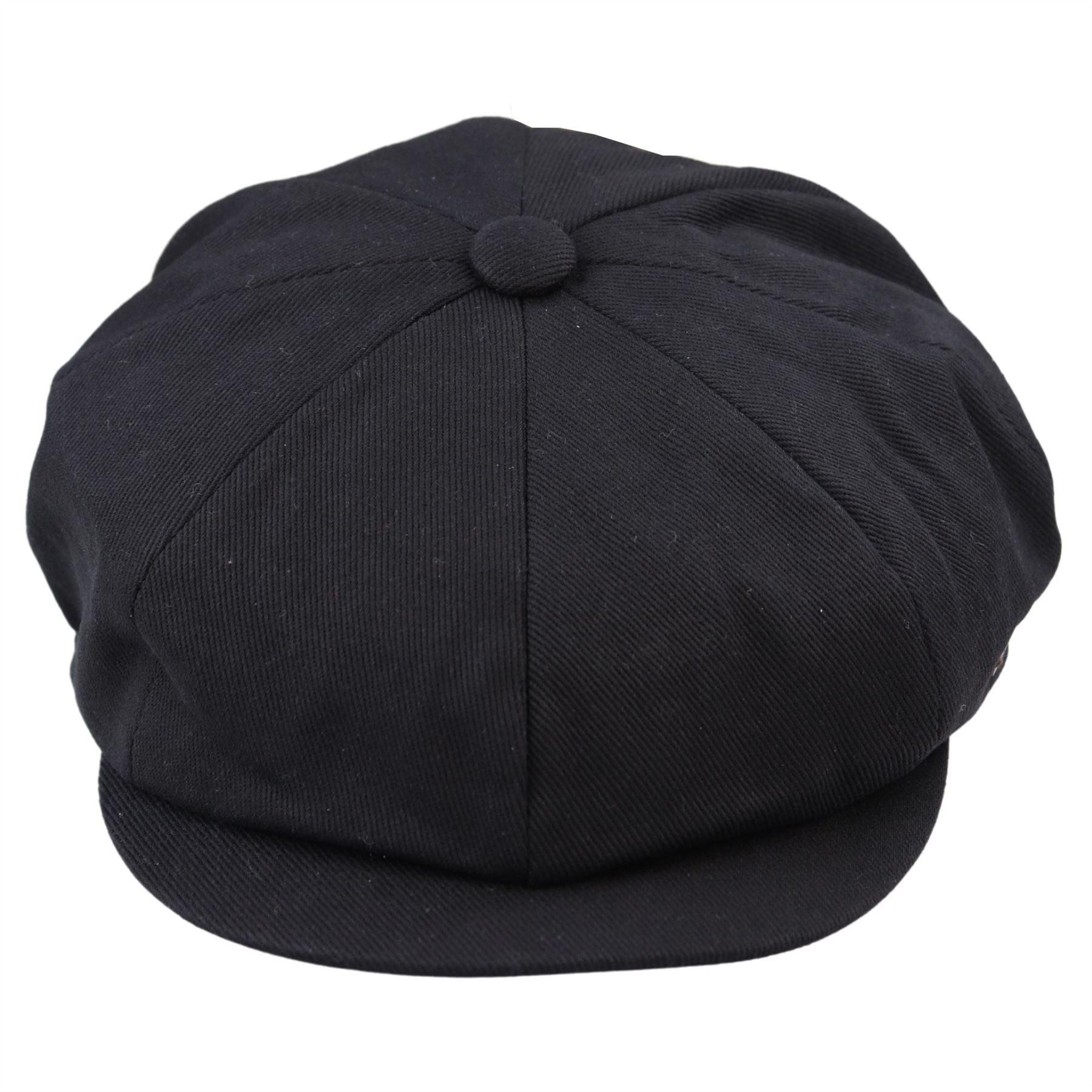 Mens 8 Panel Razor Summer Baker Boy Hat Cotton Blinders Newsboy Flat C ...