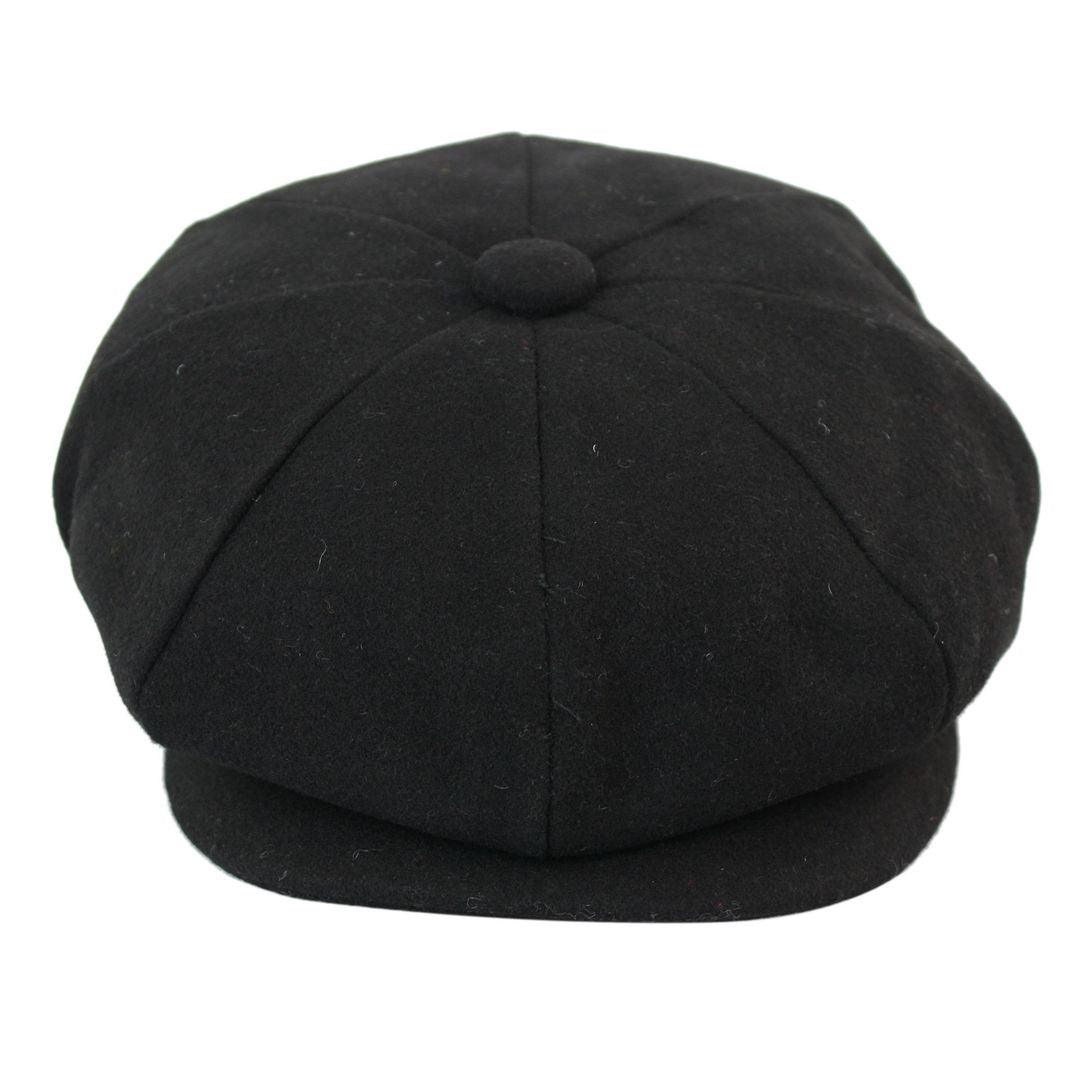 Mens Tweed Newsboy Cap Blinders Baker Boy Flat Grandad Hat 8 Panel Pla ...